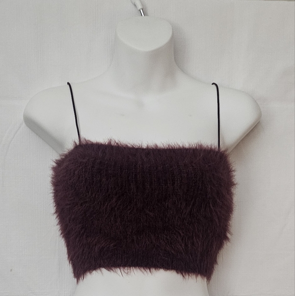 Zara | Tops | Zara Fuzzy Top | Poshmark